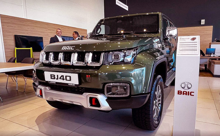 С августа 2023 г. в России продают внедорожники BAIC BJ40
